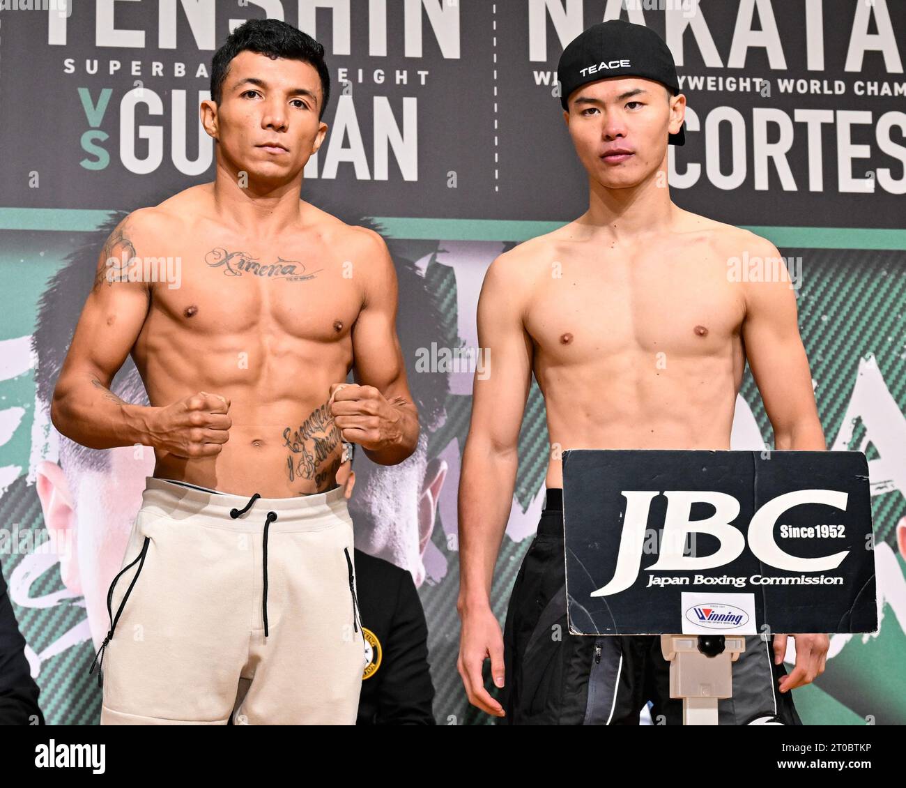 Tokyo, Japan. 17th Sep, 2023. Japan's Tenshin Nasukawa, right, and ...