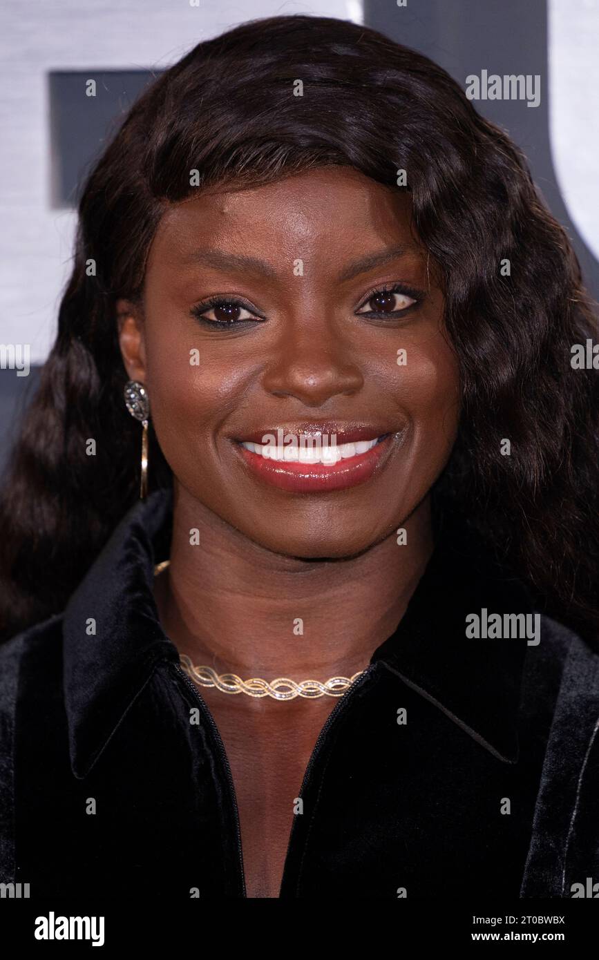 Eniola Aluko poses for photographers upon arrival at the premiere of ...