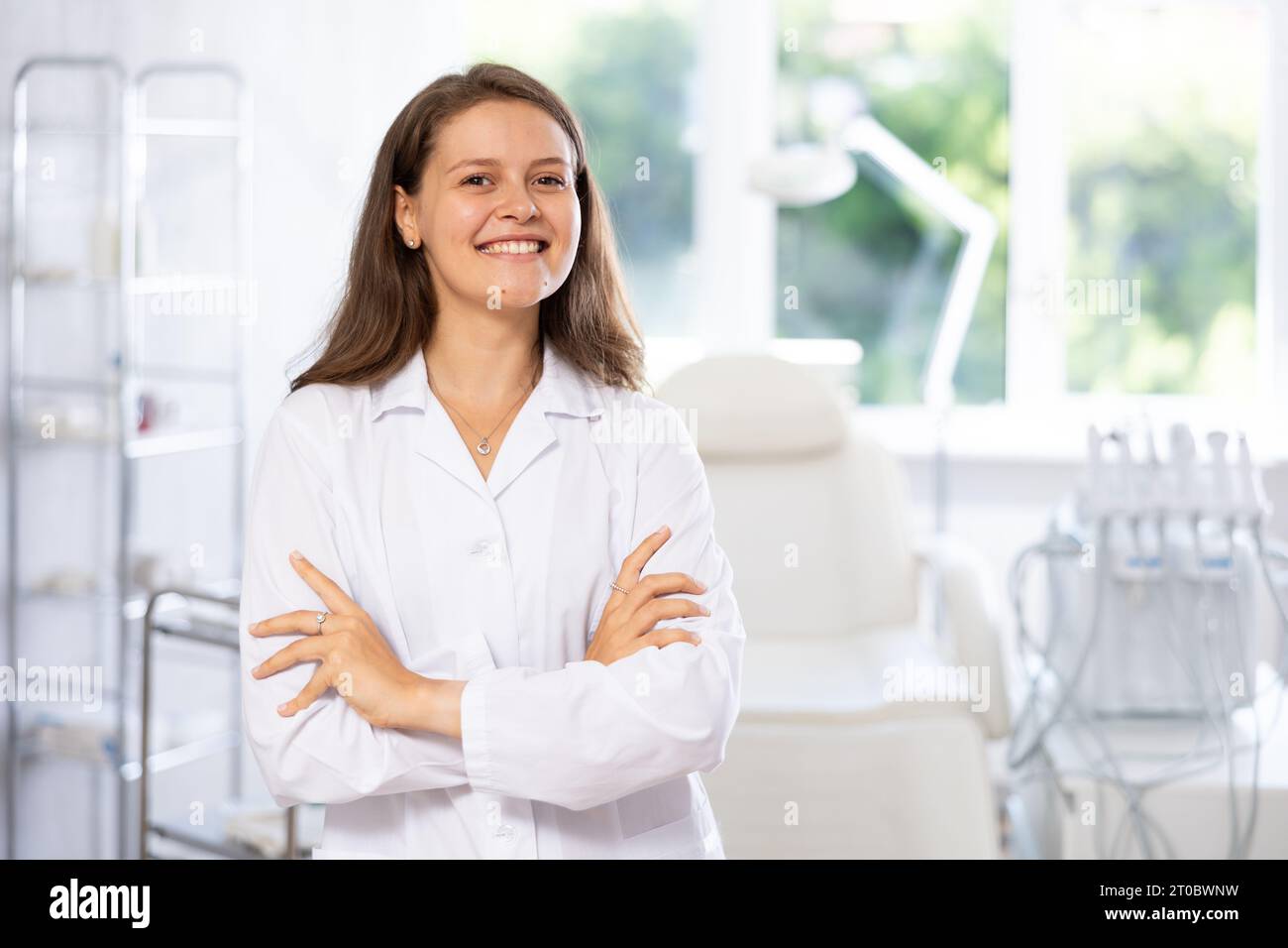 Cosmetic doctor stands confidently Stock Photo - Alamy