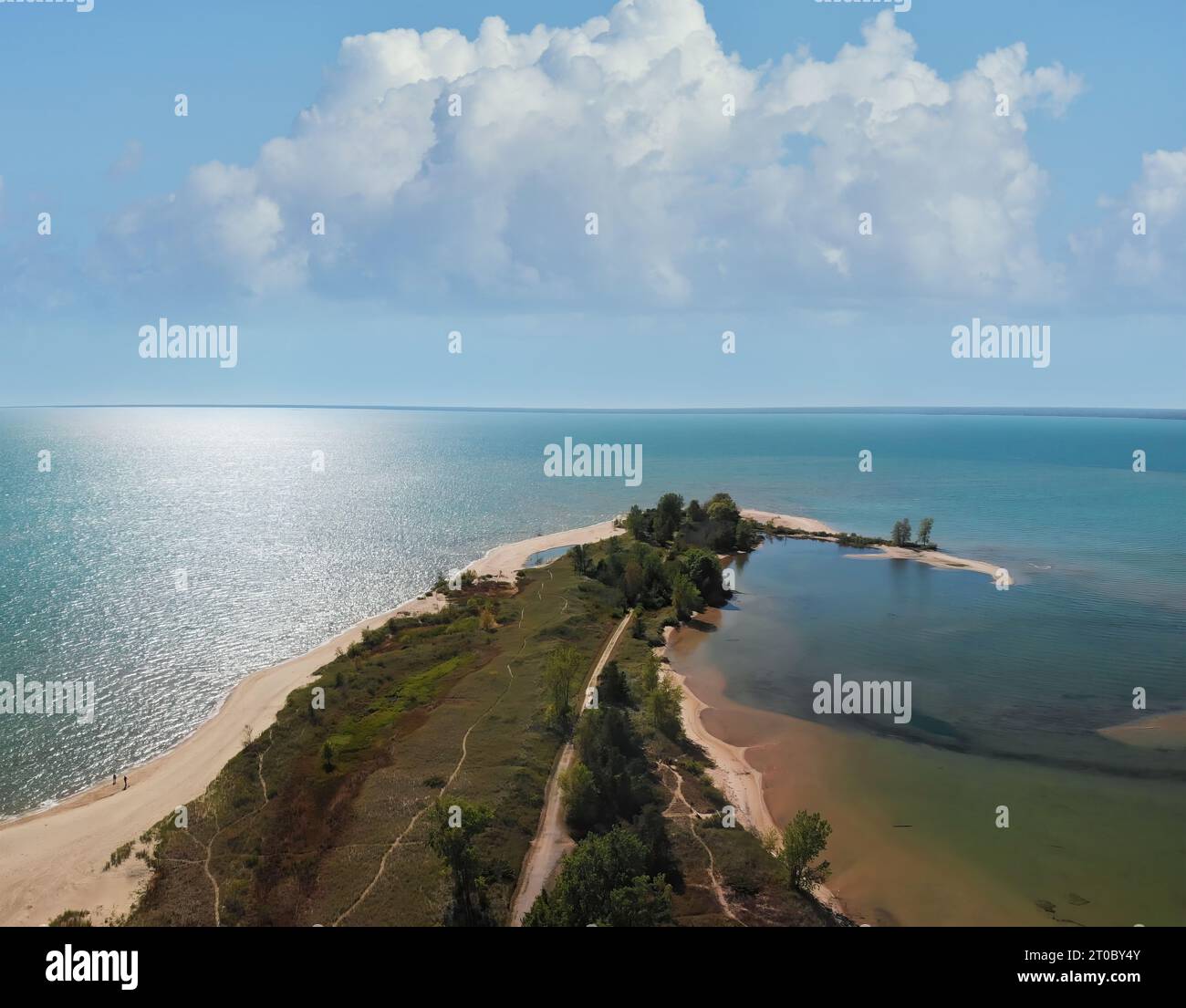 Lake huron drone hi-res stock photography and images - Alamy