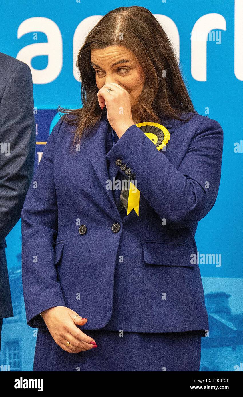 SNP candidate Katy Louden during the declaration at the Rutherglen and ...