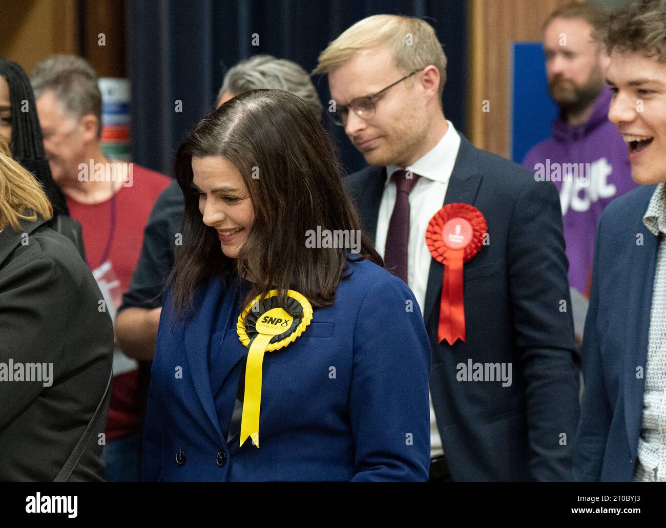 SNP candidate Katy Louden during the declaration at the Rutherglen and ...