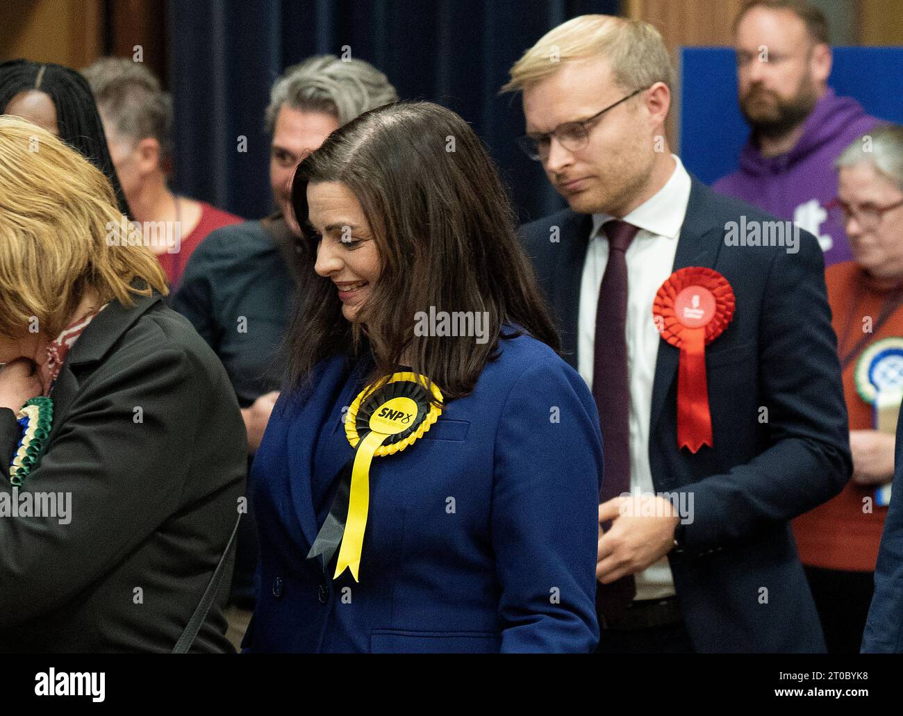 SNP candidate Katy Louden during the declaration at the Rutherglen and ...
