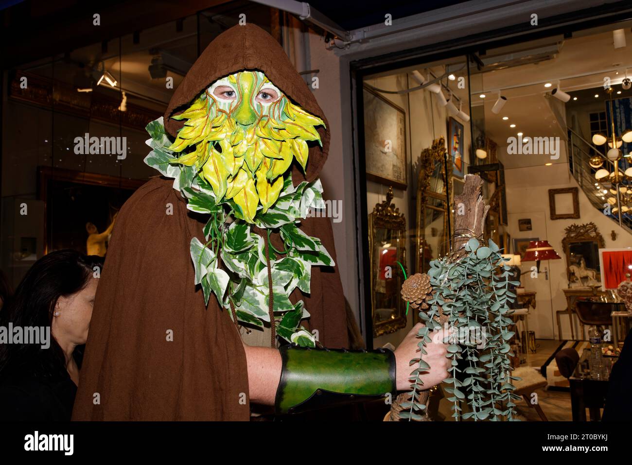 Saint-Ouen, France. 5th Oct, 2023. Weird characters wander around ...