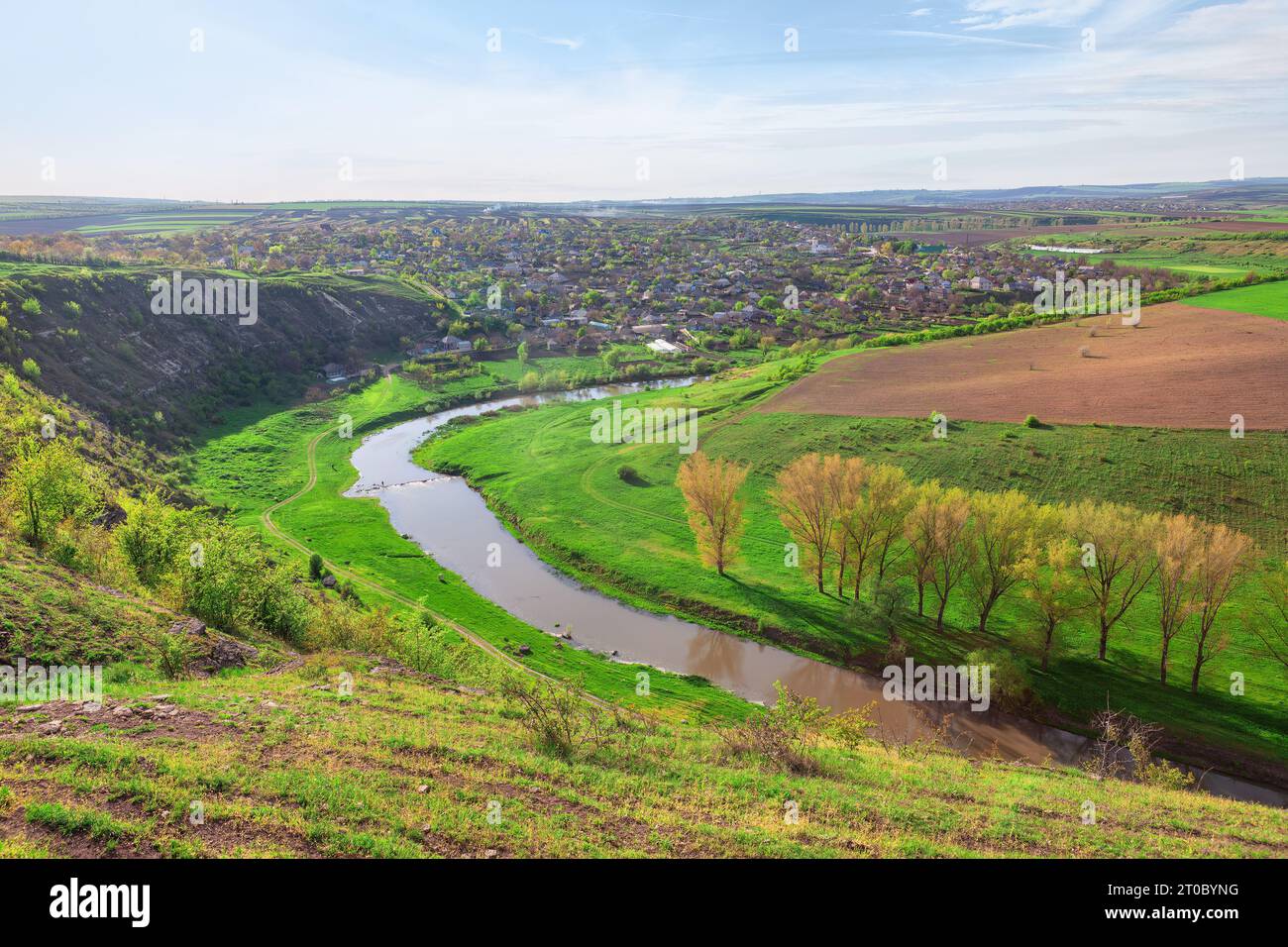 From above grassy river hi-res stock photography and images - Alamy