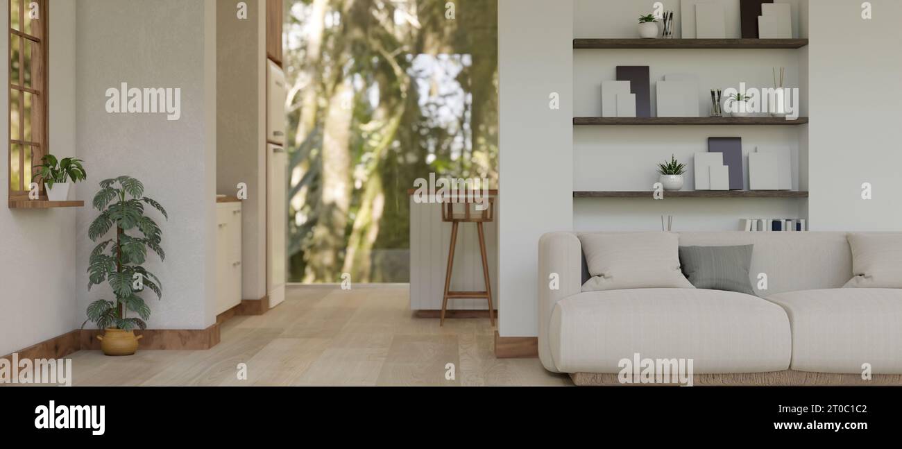 Interior design a modern, minimalist living room with a comfortable ... Interior design a modern, minimalist living room with a comfortable ...