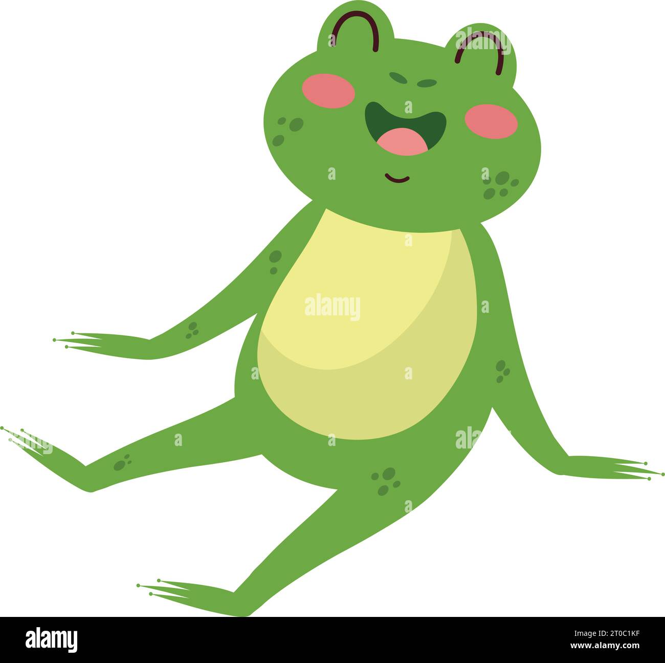 frog smiling cartoon Stock Vector Image & Art - Alamy