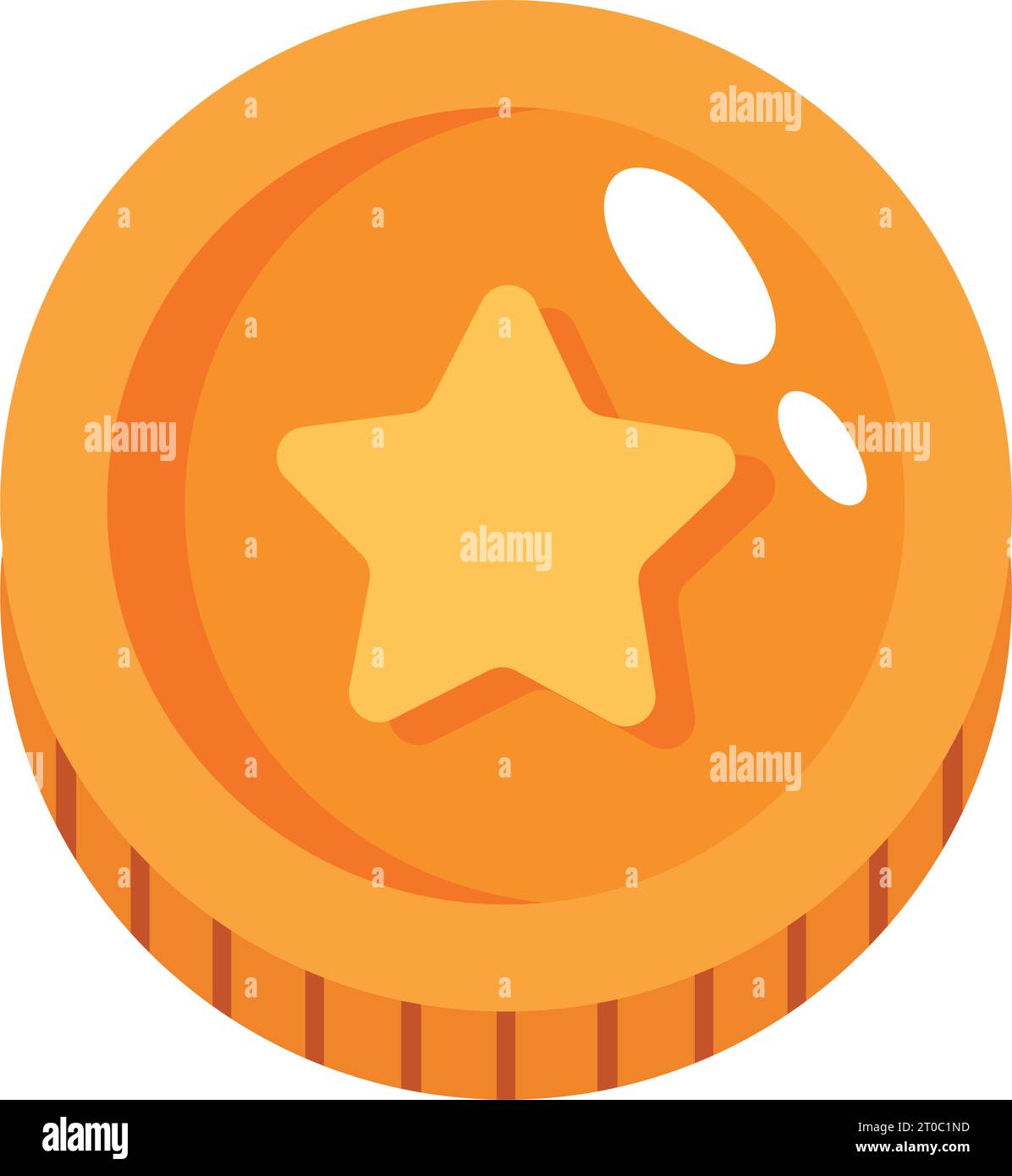 Video game golden coin Stock Vector Images - Alamy