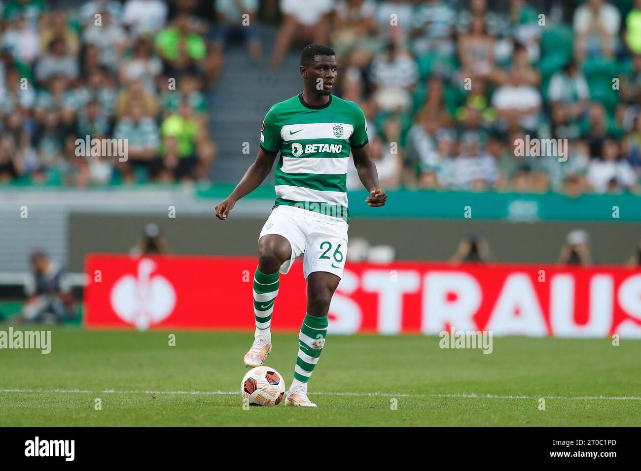 Lisbon, Portugal. 5th Oct, 2023. Ousmane Diomande (SportingCP) Football ...