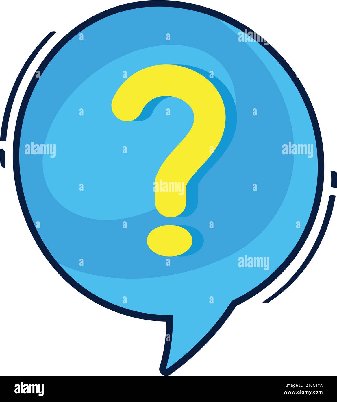 speech bubble with interrogation sign Stock Vector Image & Art - Alamy