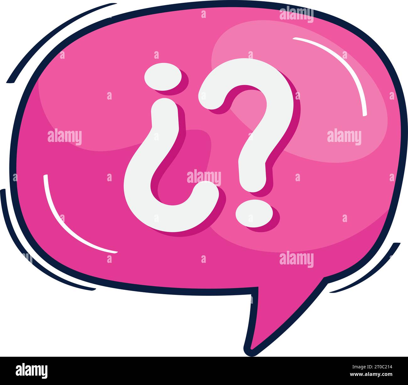 speech bubble with interrogation sign icon Stock Vector Image & Art - Alamy