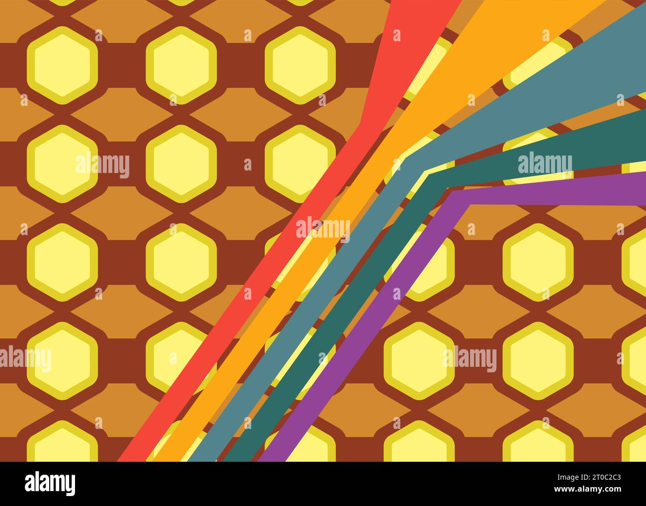 Retro 70s Backgrounds Set. Groovy abstract 1970s art template ...