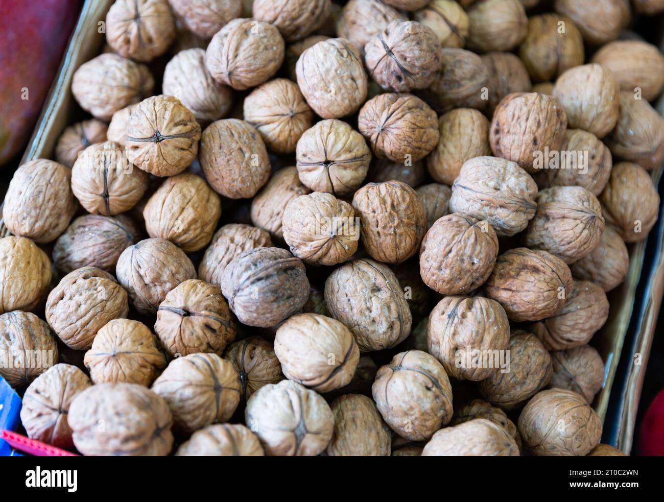 Whole walnuts in box hi-res stock photography and images - Alamy