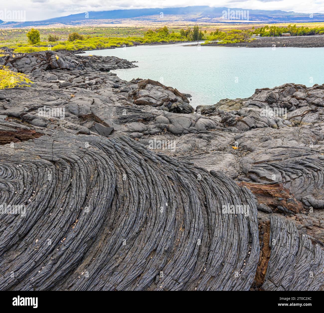 The Beautiful Water of Wainanalii Lagoon Surrounded By Ancient Lava ...