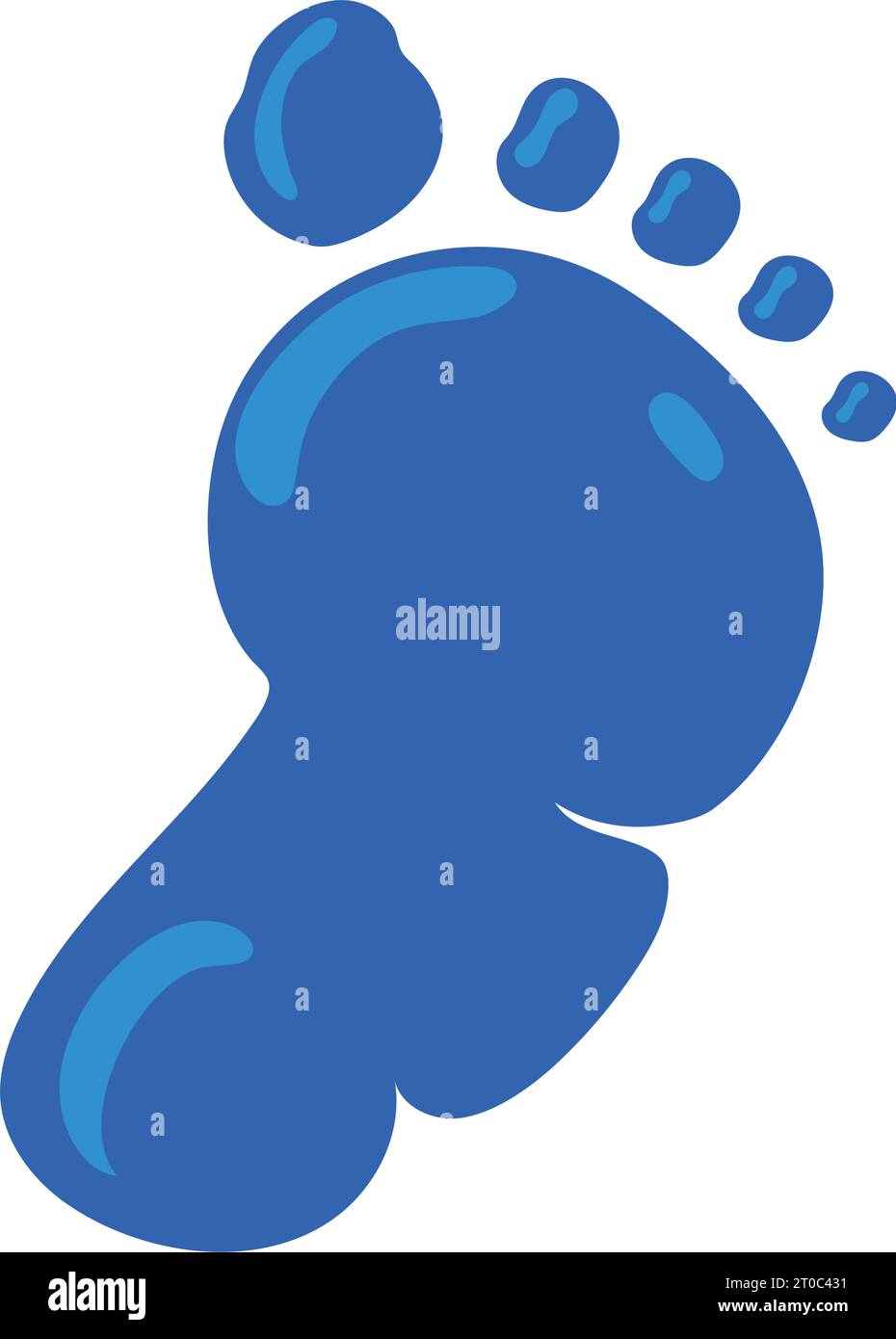 down syndrome blue footprint Stock Vector Image & Art - Alamy