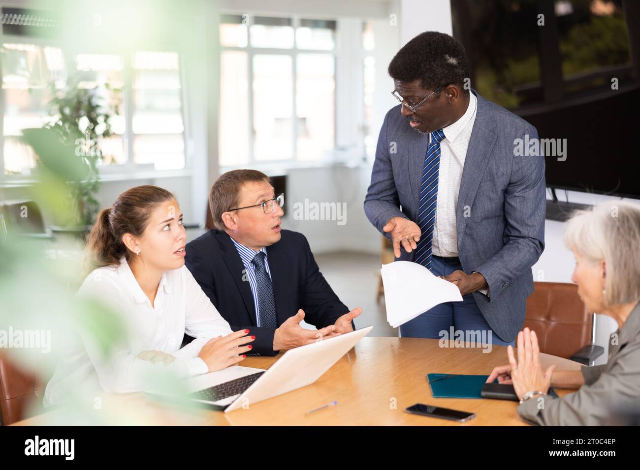 Speaker and audience stress hi-res stock photography and images - Alamy