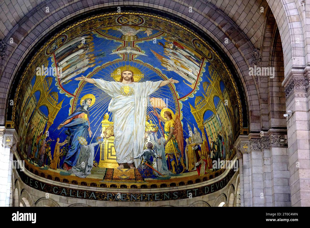 Apse mosaic christ in glory basilica sacre coeur montmartre dist hi-res ...