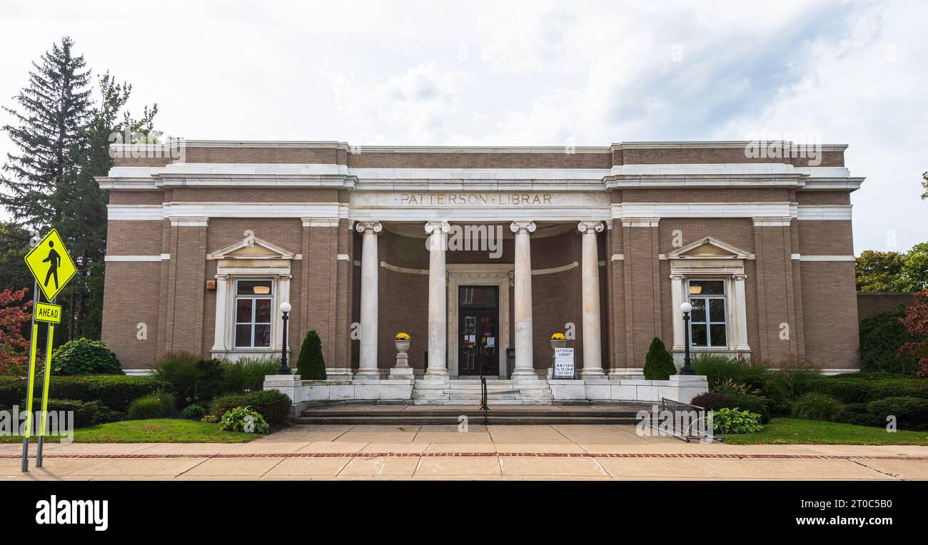 The Patterson Library on South Portage Street and founded in 1908 in ...