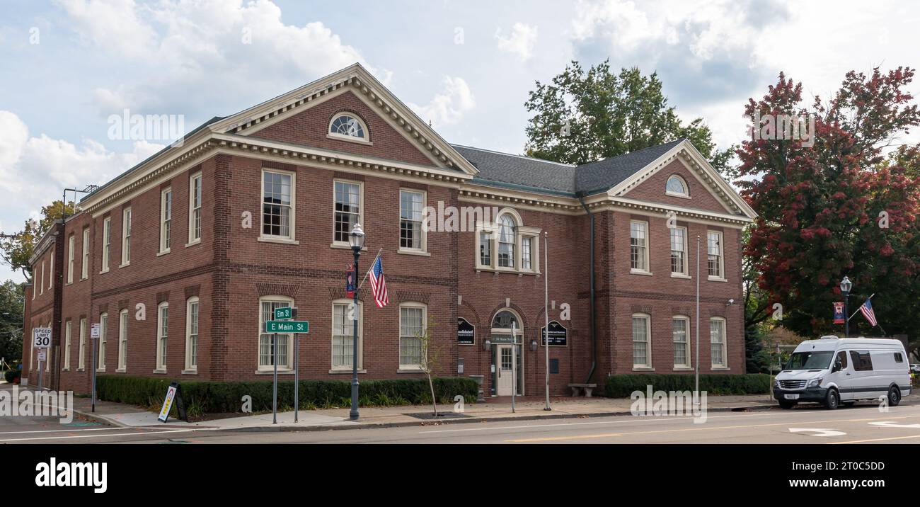 Buildings on East Main Street in Westfield, New York, USA Stock Photo ...