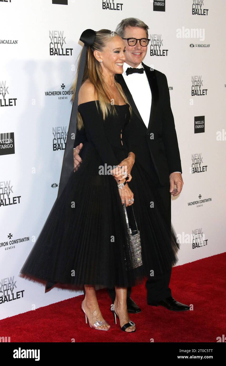 NEW YORK, NY- OCTOBER 5: Sarah Jessica Parker and Matthew Broderick at ...