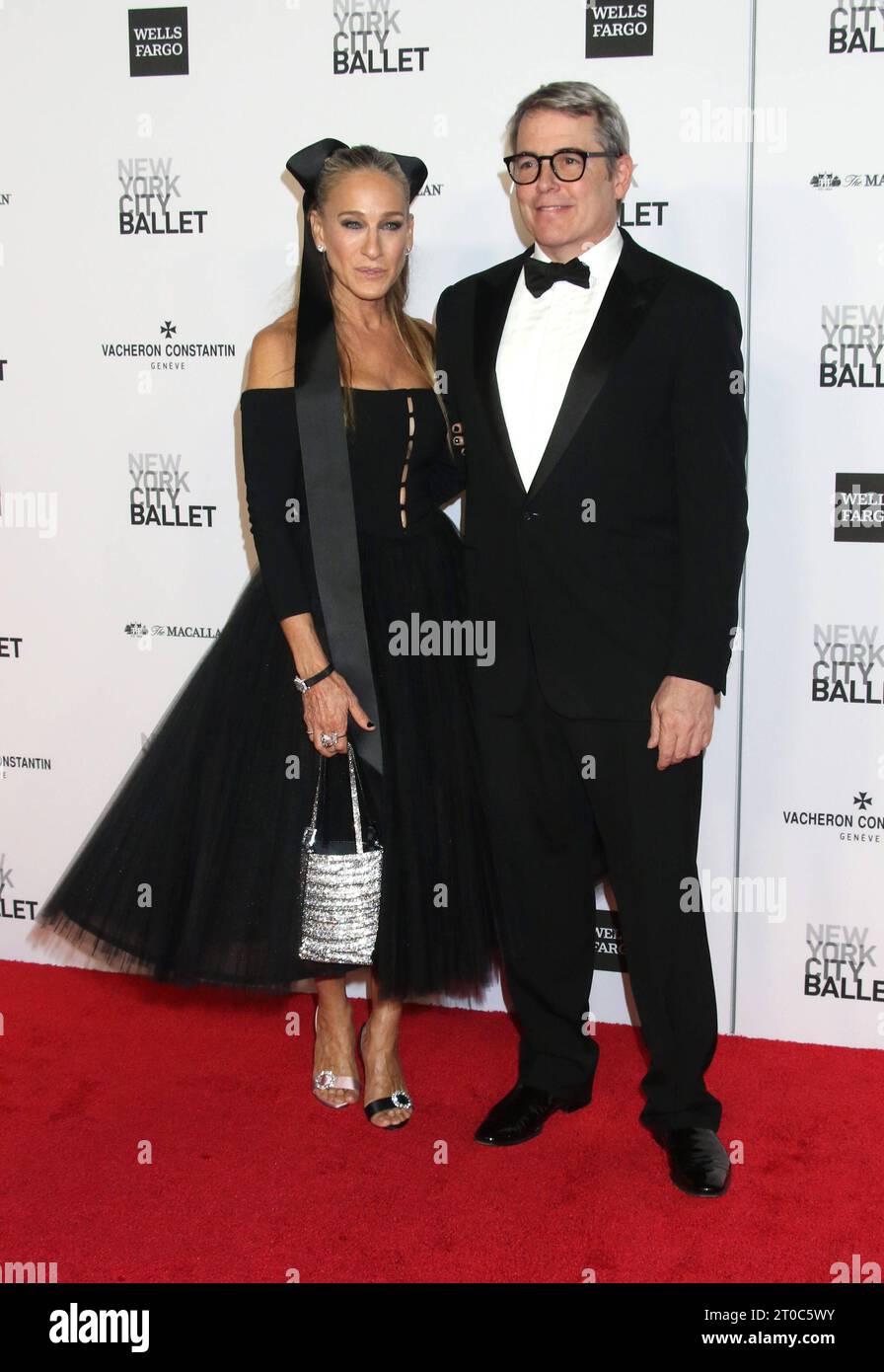 NEW YORK, NY- OCTOBER 5: Sarah Jessica Parker and Matthew Broderick at ...