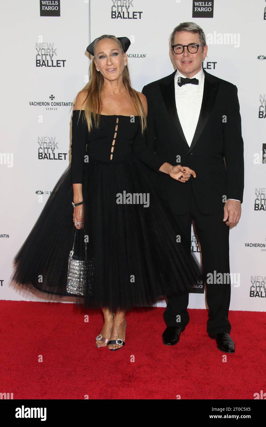 NEW YORK, NY- OCTOBER 5: Sarah Jessica Parker and Matthew Broderick at ...