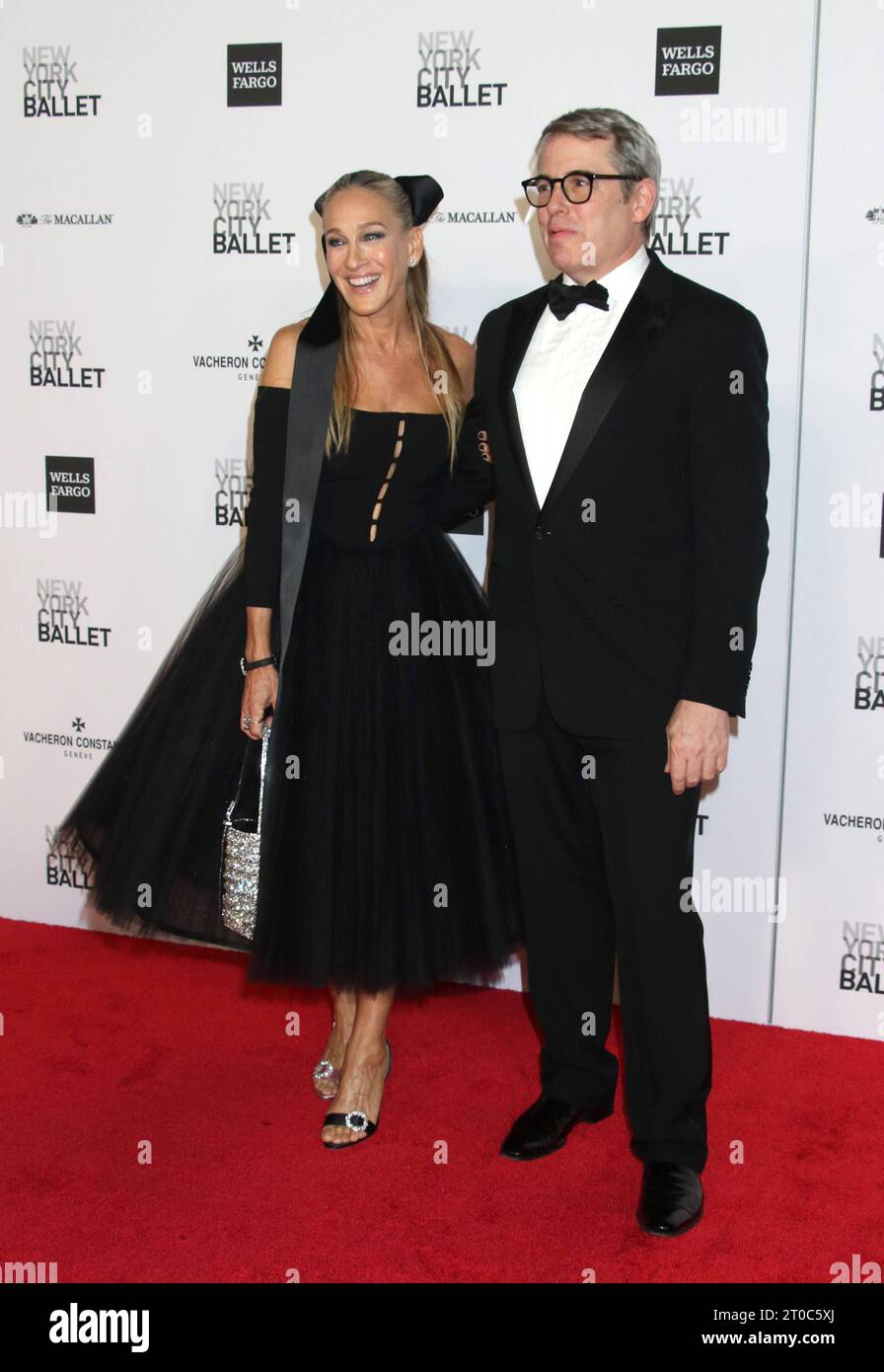 NEW YORK, NY- OCTOBER 5: Sarah Jessica Parker and Matthew Broderick at ...