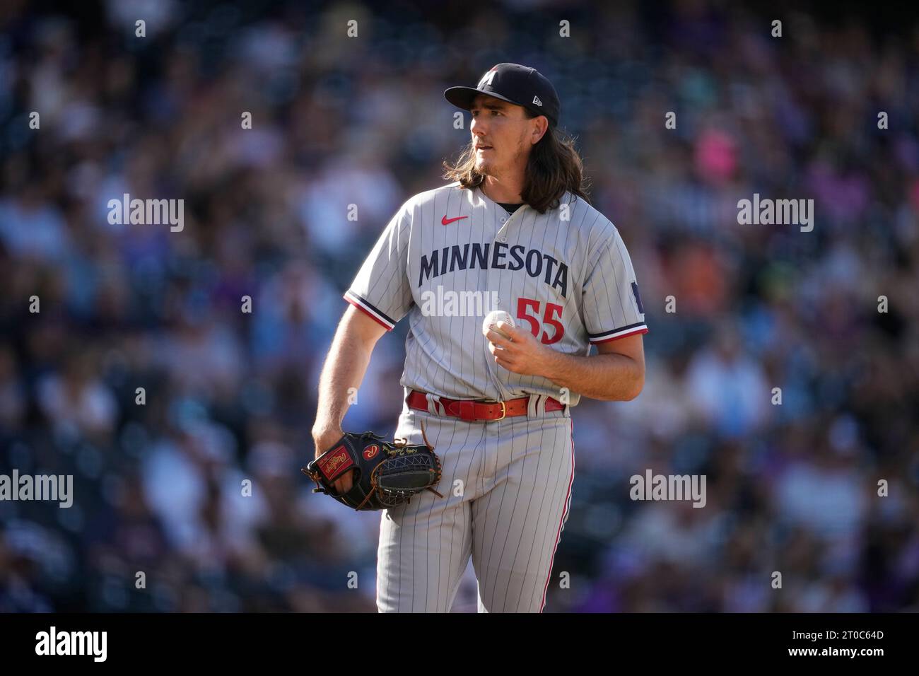 Minnesota Twins relief pitcher Kody Funderburk (55) in the 10th inning ...