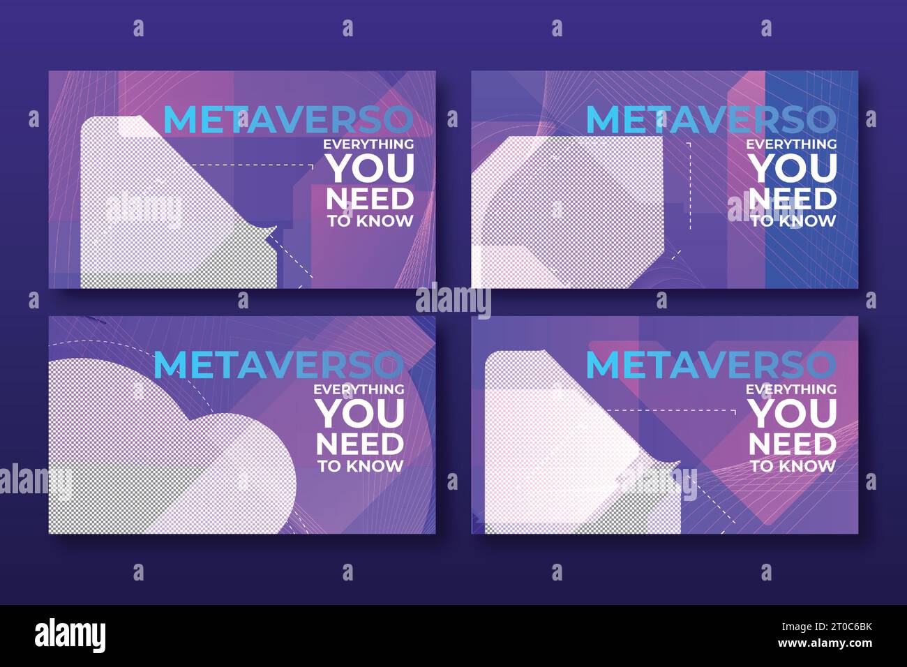 horizontal vertical abstract neon light futuristic technology metaverse ...