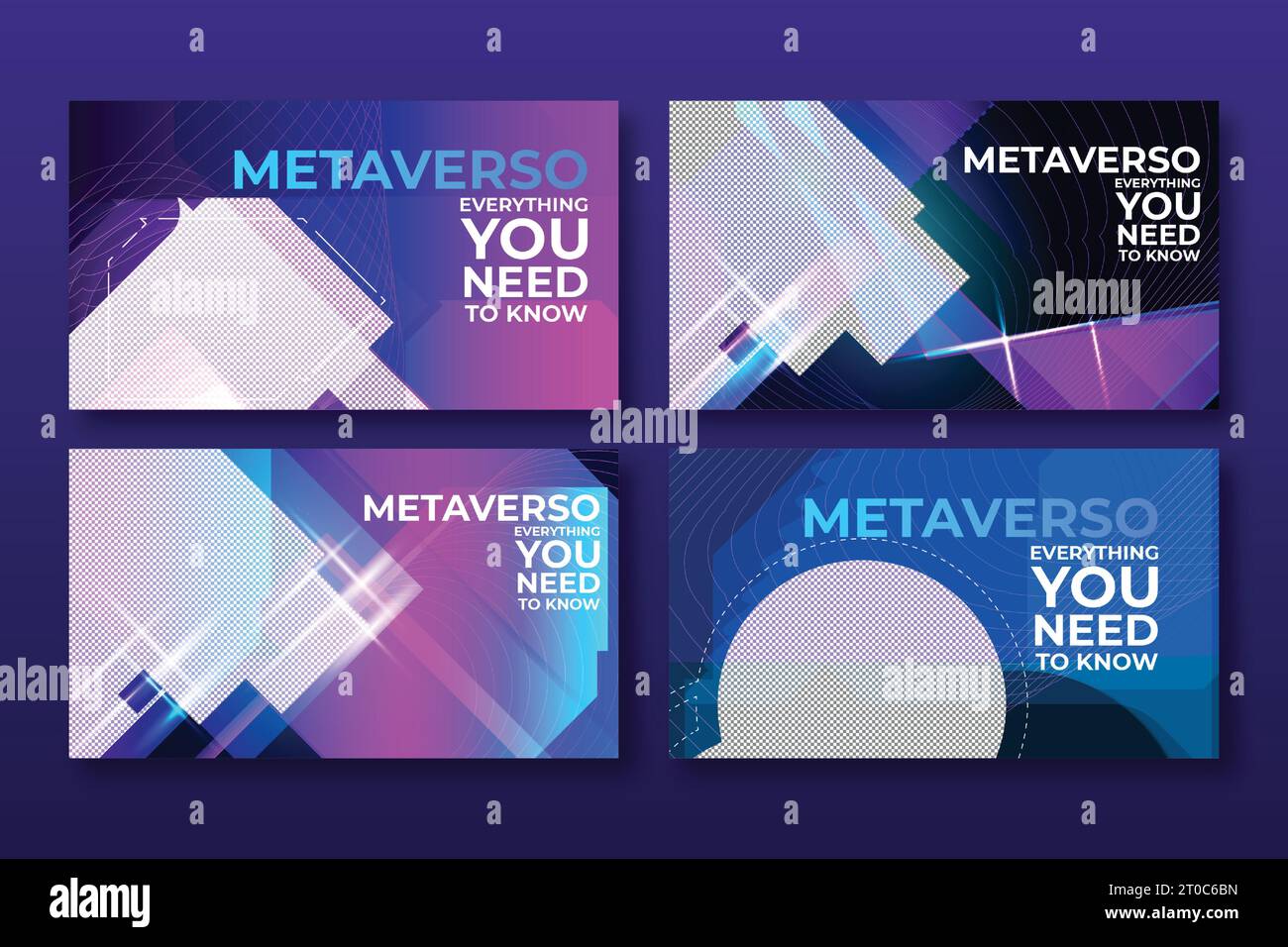 horizontal vertical abstract neon futuristic technology metaverse ...