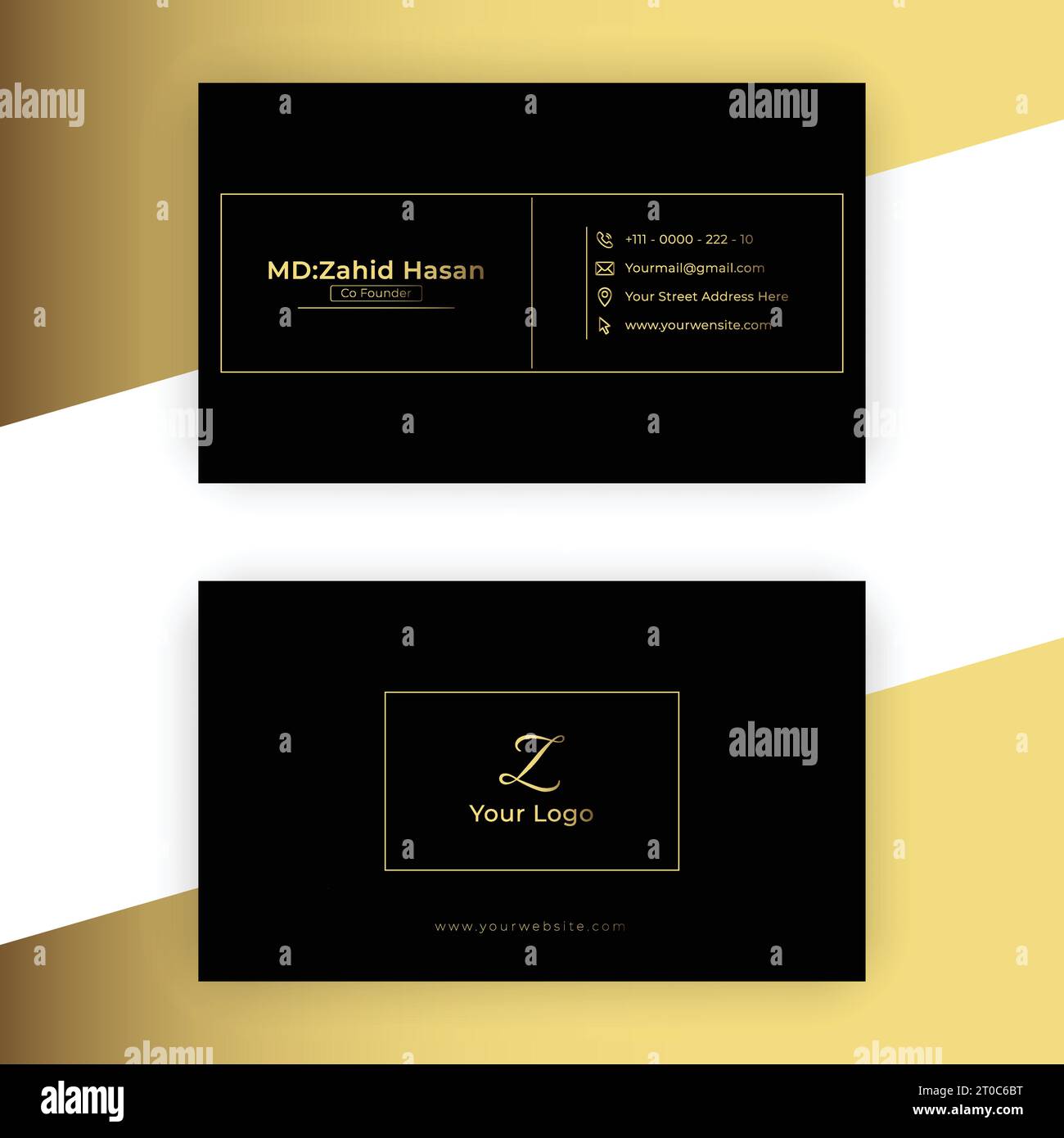 Business Card Template Design Creative Business Design Make Simple ...