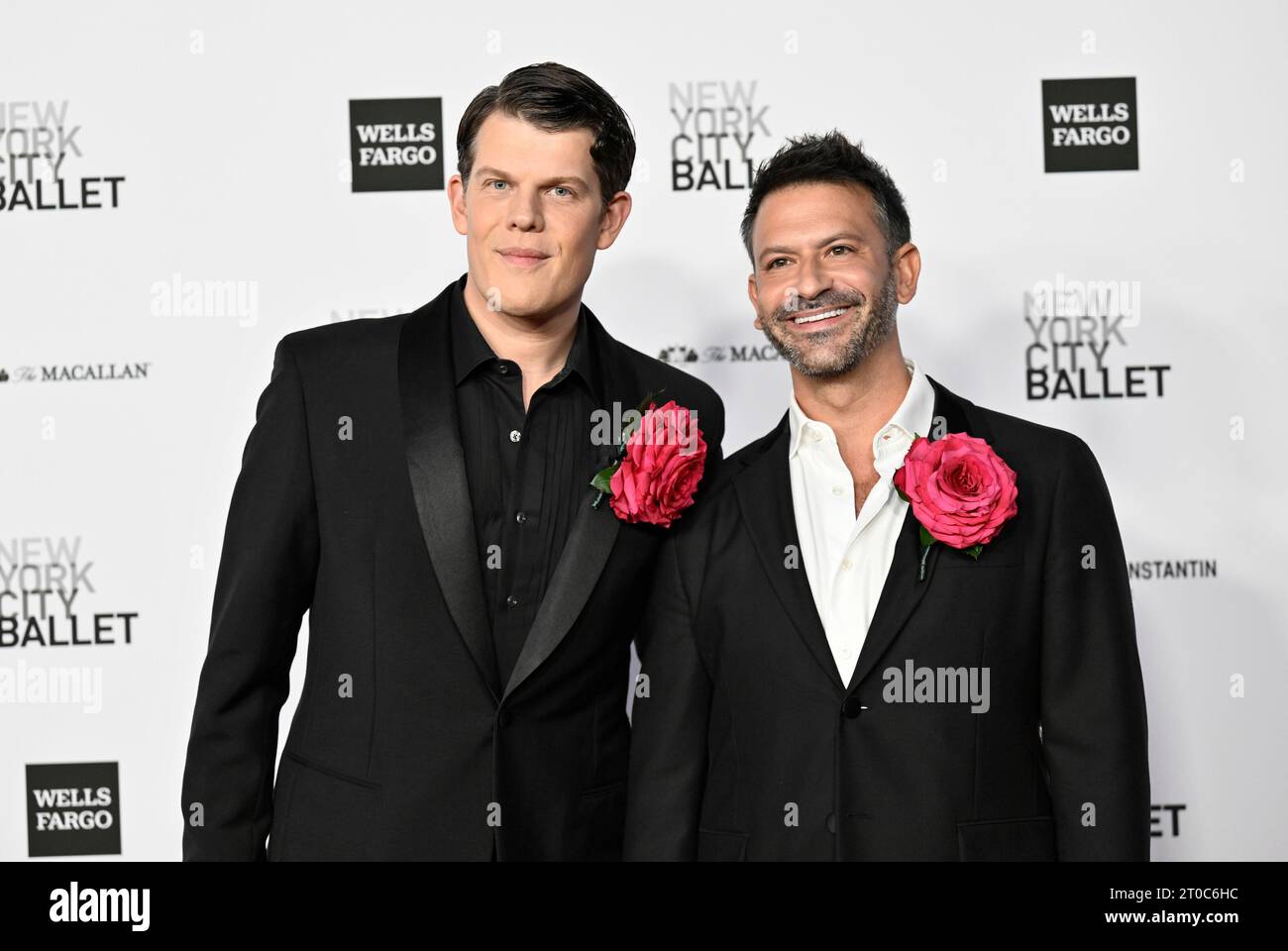 Wes Gordon, left, and Paul Arnhold attend the New York City Ballet Fall ...