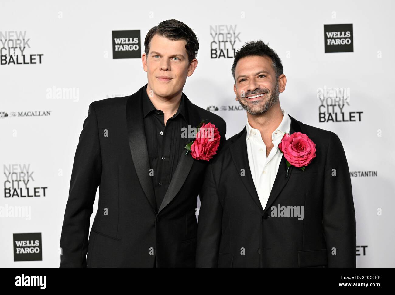 Wes Gordon, left, and Paul Arnhold attend the New York City Ballet Fall ...