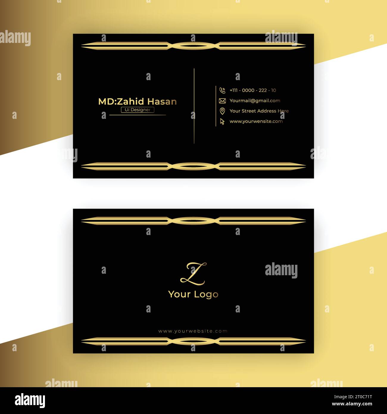 Business Card Template Design Creative Business Design Make Simple ...