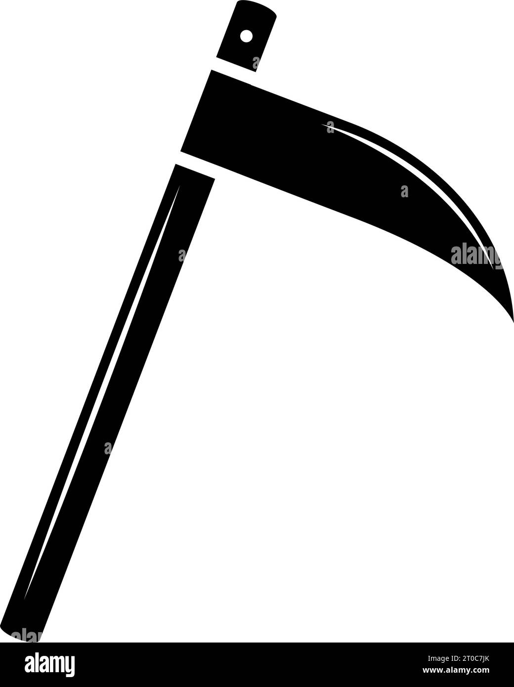 halloween silhouette scythe death Stock Vector Image & Art - Alamy