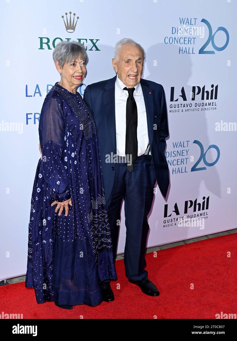 Los Angeles, USA. 05th Oct, 2023. Frank Gehry & Berta Isabel Aguilera ...