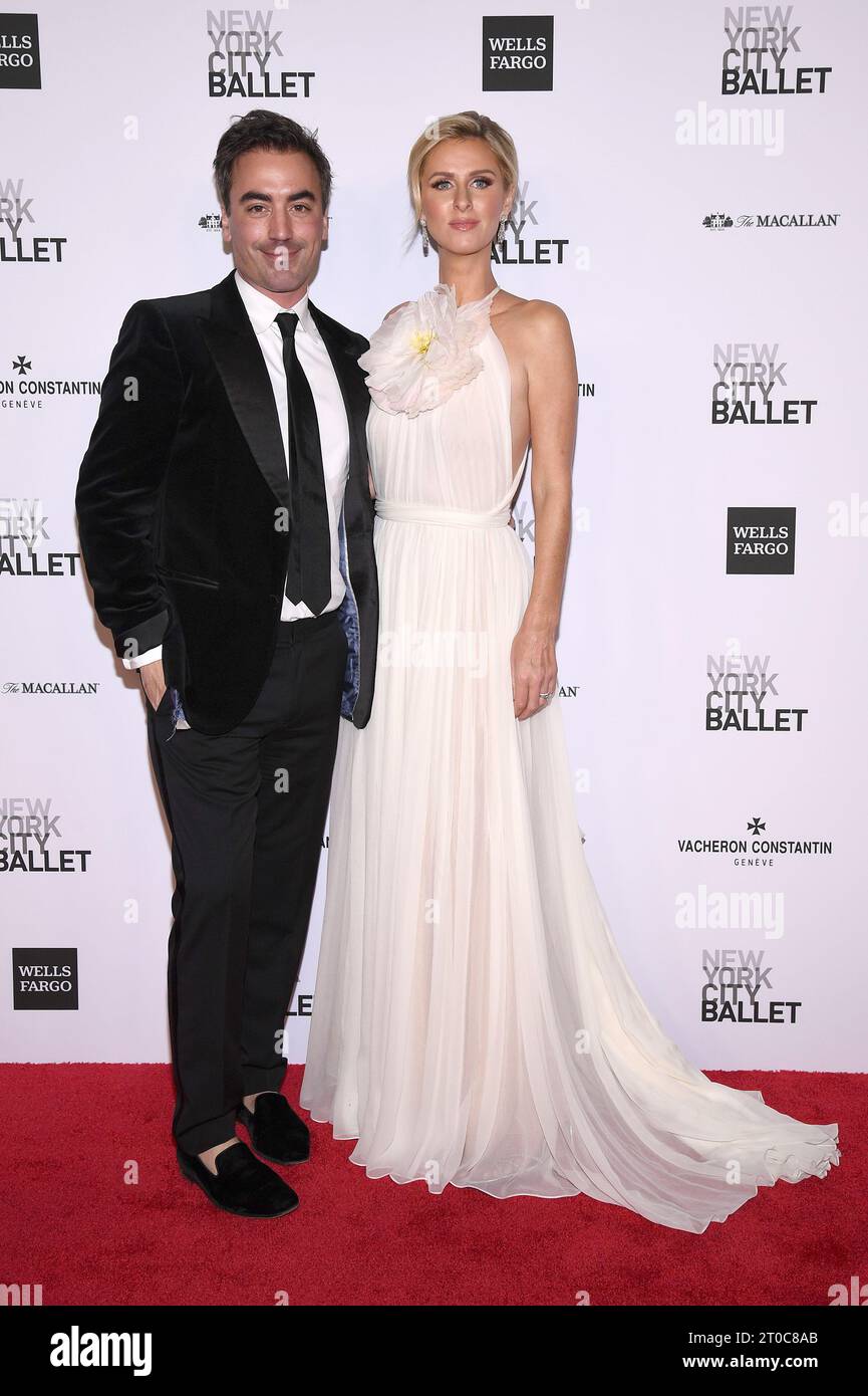 New York, USA. 05th Oct, 2023. (L-R) Fernando Garcia and Nicky Hilton ...