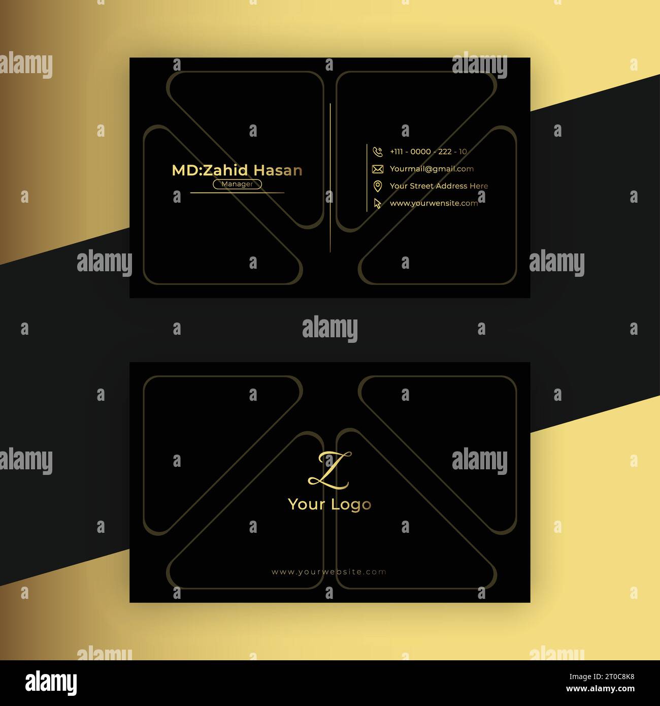 Business Card Template Design Creative Business Design Make Simple ...