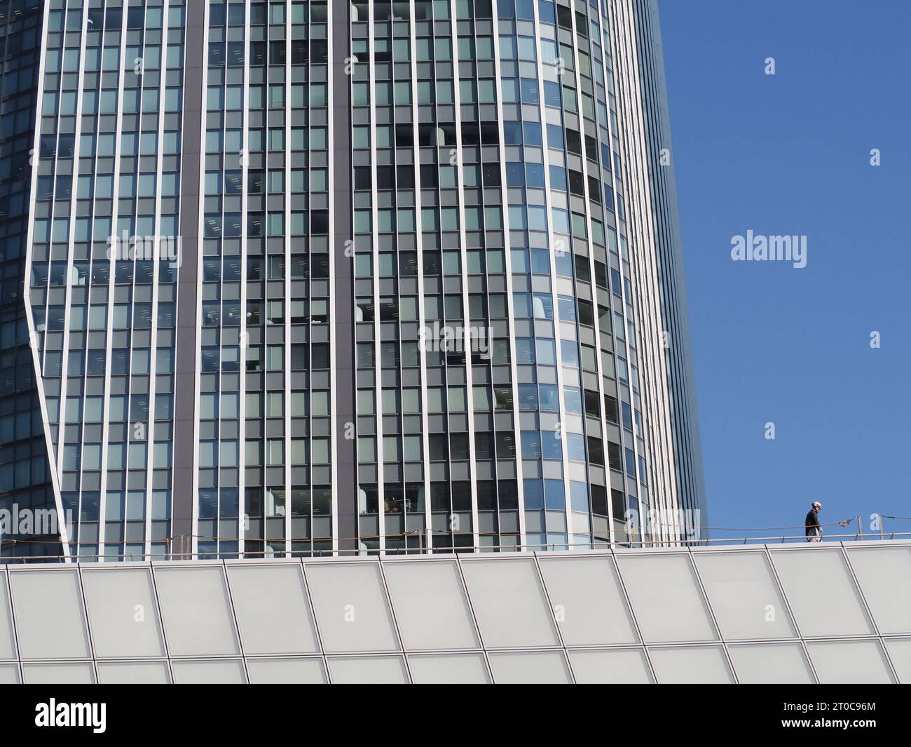 TOKYO, JAPAN - September 28, 2023: View Toranomon Hills area with a ...