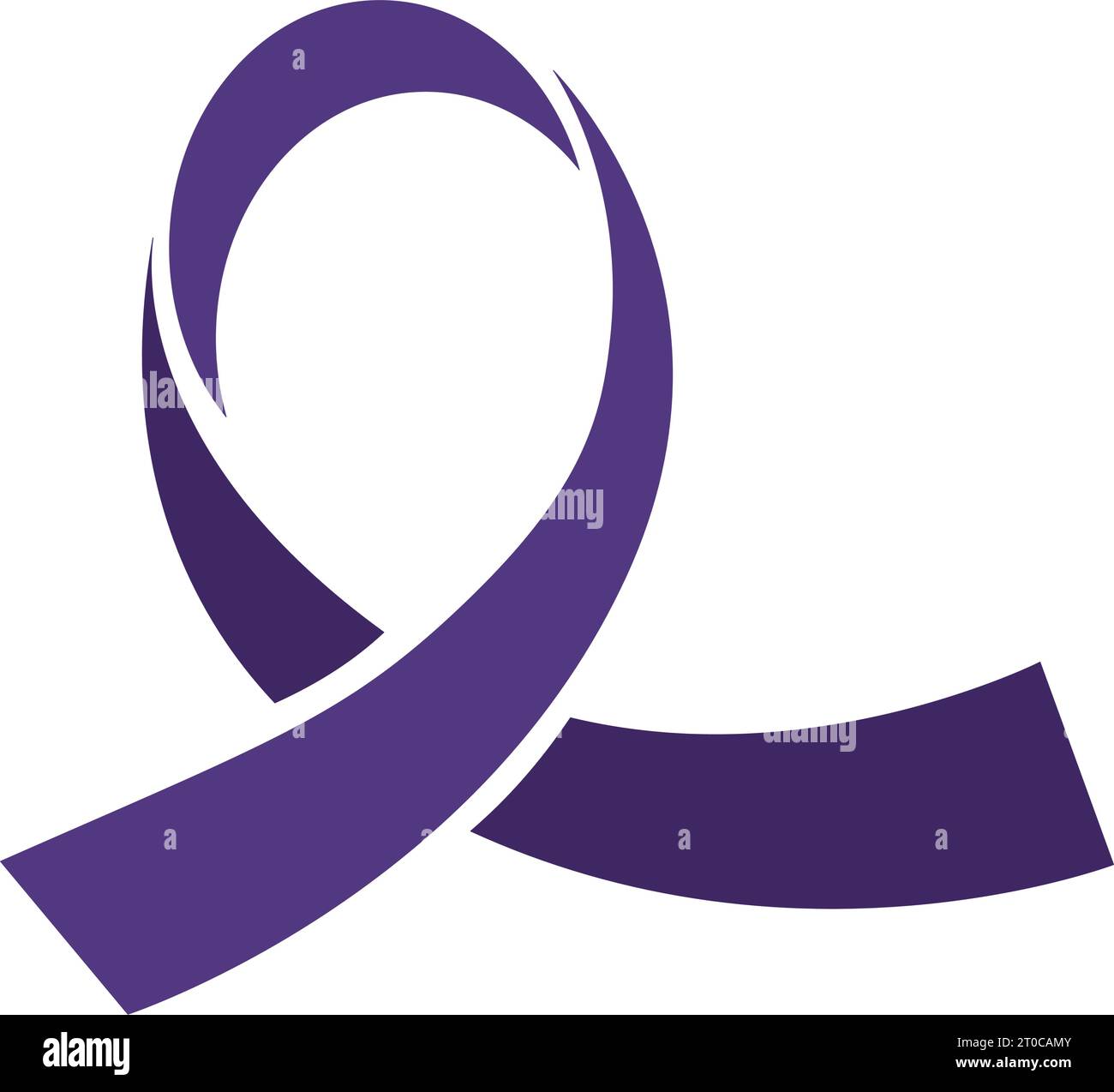 purple ribbon campaign sign Stock Vector Image & Art - Alamy