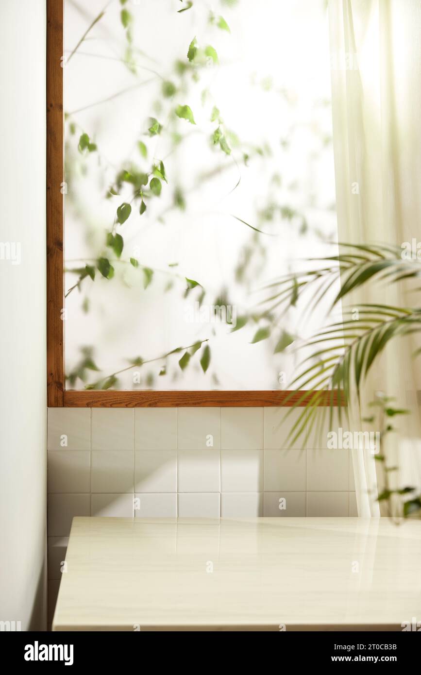 A comfortable room where warm afternoon sunlight comes in through a ...