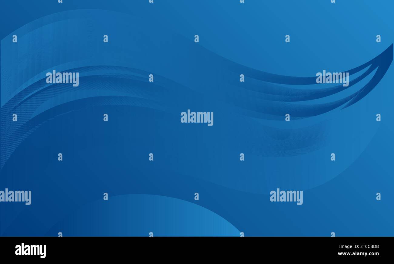 Abstract blue glowing lines circles curved background. Technology ...