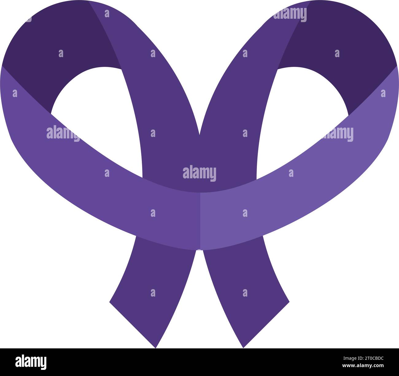 purple ribbon campaign domestic violence awareness Stock Vector Image ...