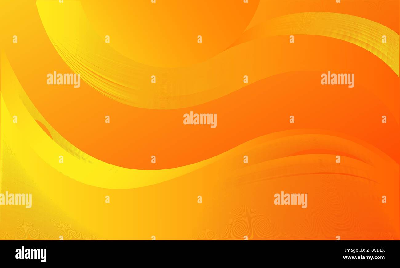 Abstract golden yellow glowing lines circles curved background ...