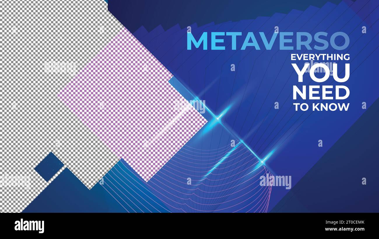 gradient metaverse concept with neon man photo for youtube thumbnail ...