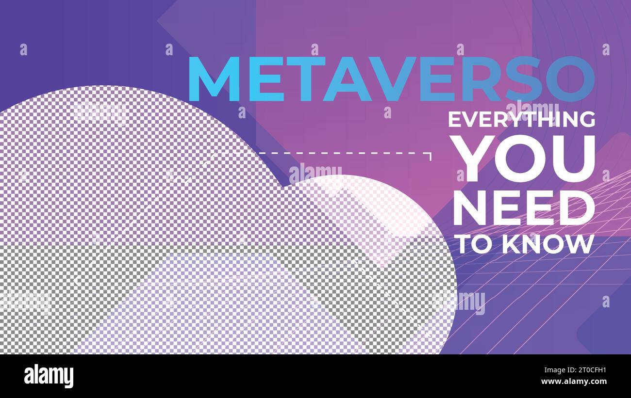 youtube thumbnail neon futuristic abstract technology metaverse concept ...