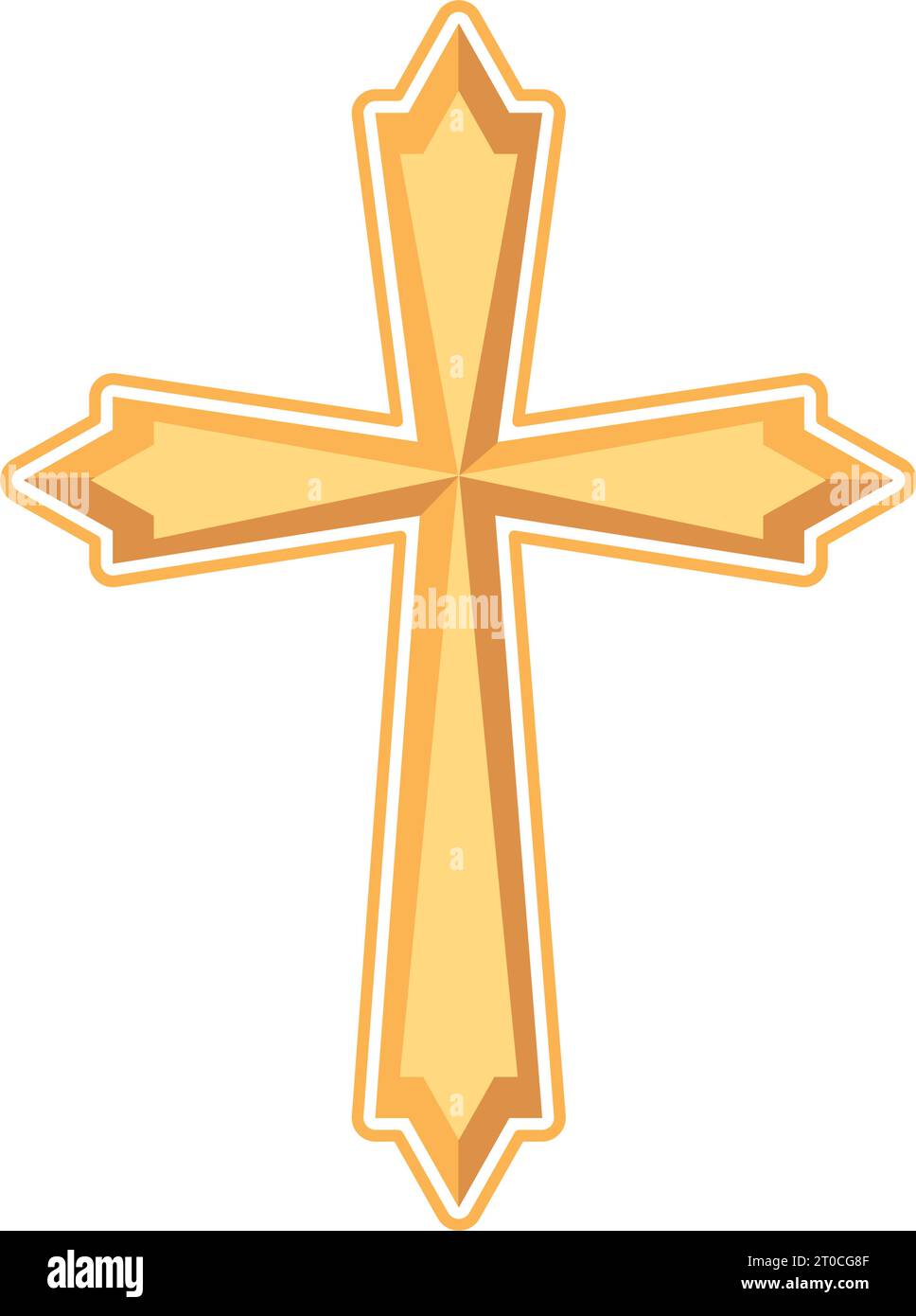 catholic cross golden Stock Vector Image & Art - Alamy