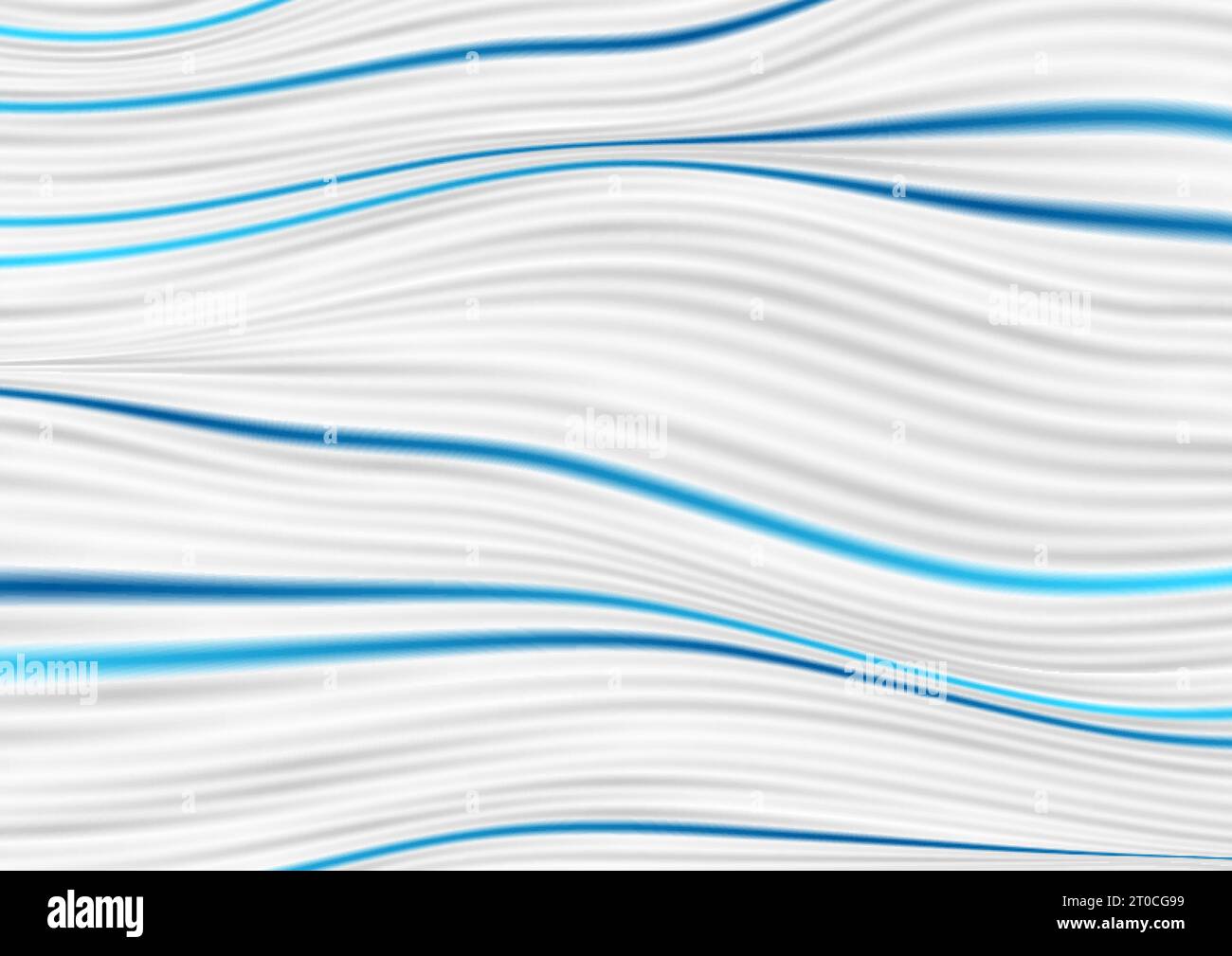 Blue and white curved smooth wavy lines abstract background. Vector design Stock Vector Image ...