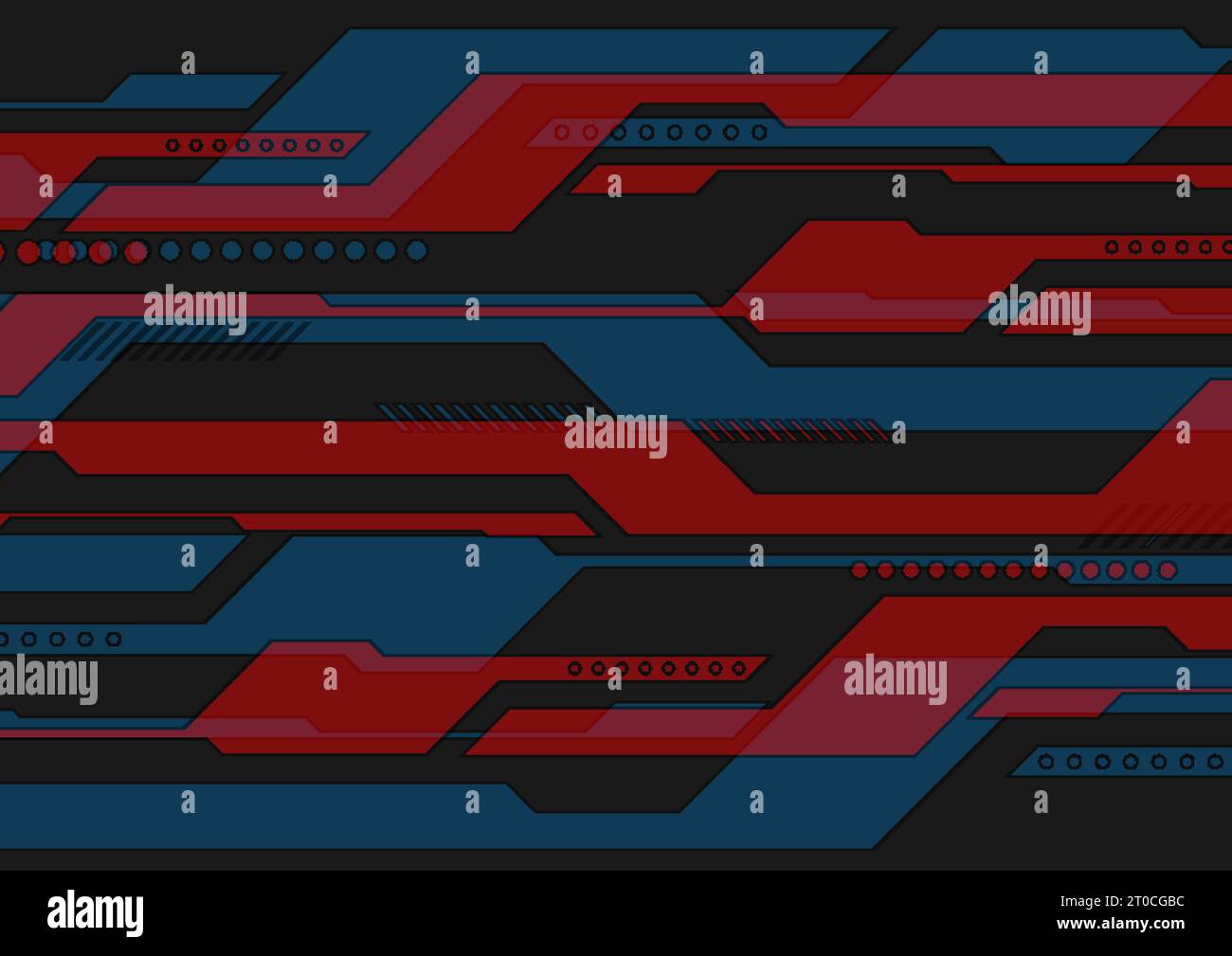 Dark blue and red abstract tech futuristic background. Vector geometry design Stock Vector Image ...