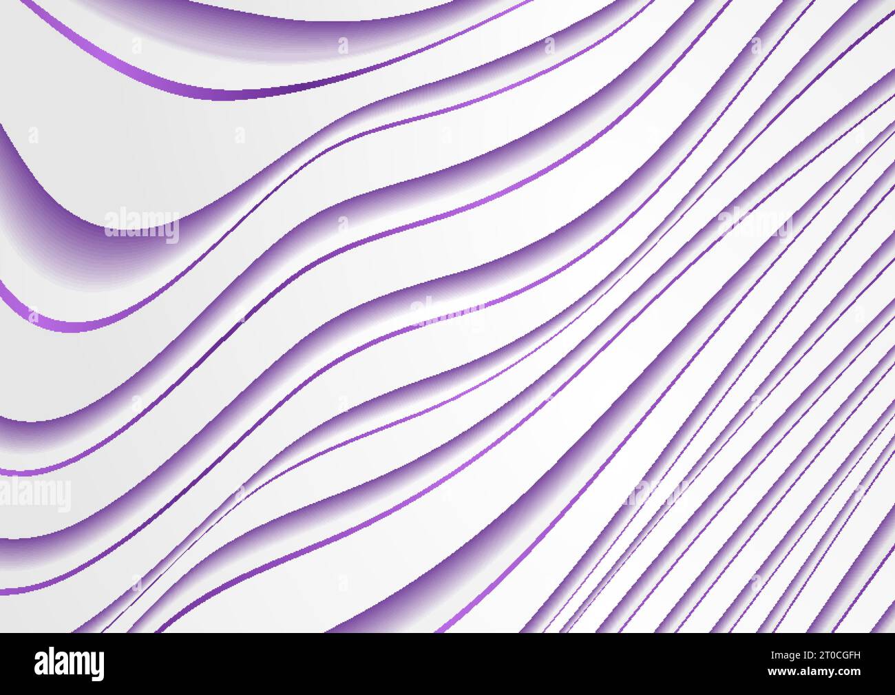 White and violet curved waves abstract elegant background. Vector ...